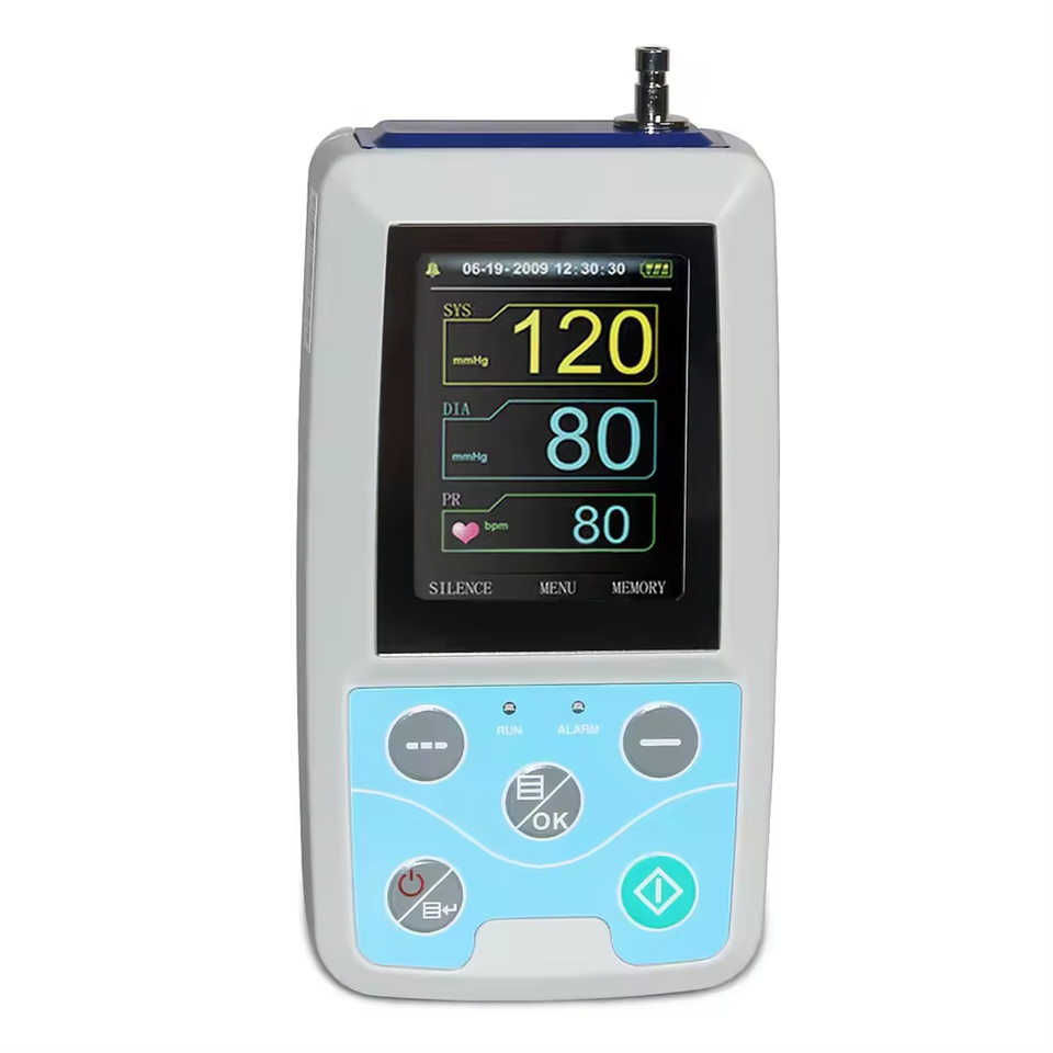CONTEC ABPM50 Digital Blood Pressure Monitor 24H NIBP Holter Adult Cuff ...