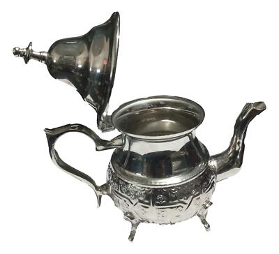 Handmade Small Moroccan Teapot Tea Pot Silver Color | eBay