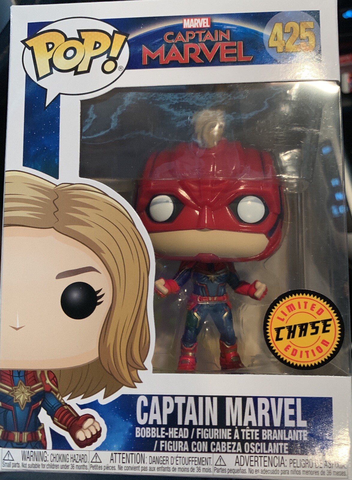 *NEW FUNKO POP CAPTAIN MARVEL LIMITED EDITION CHASE CAPTAIN MARVEL #425 ...