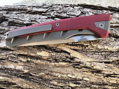 Suprlativ Matador Knife, M390 Blade, custom crimson micarta handle | eBay