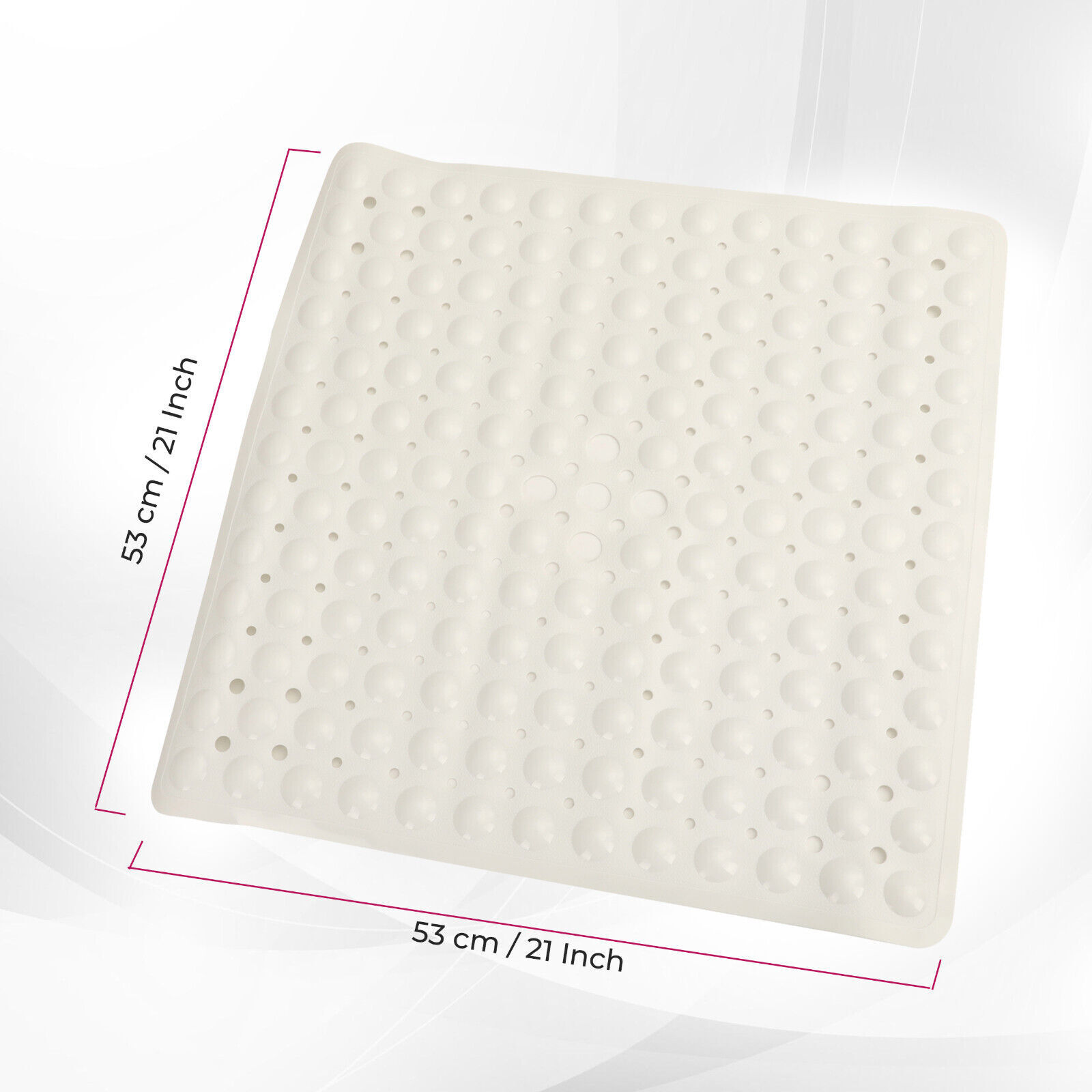Extra Large Bath Mat Non Slip Bathtub Strong Suction Anti-Mold Rubber ...