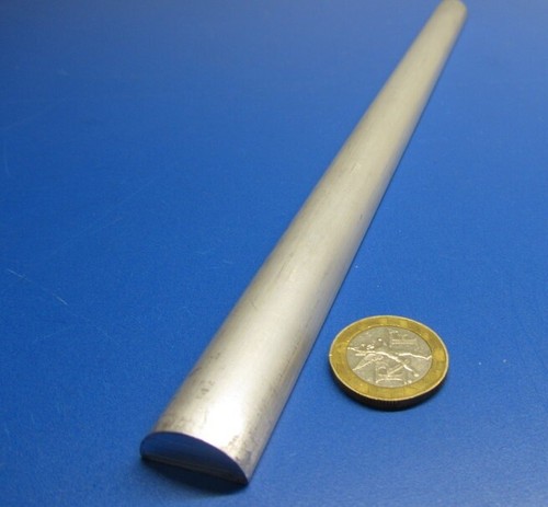 Aluminum Half Round Rod (.750") 3/4" Dia, x 1 Foot Length, 3 Units, 3 ...