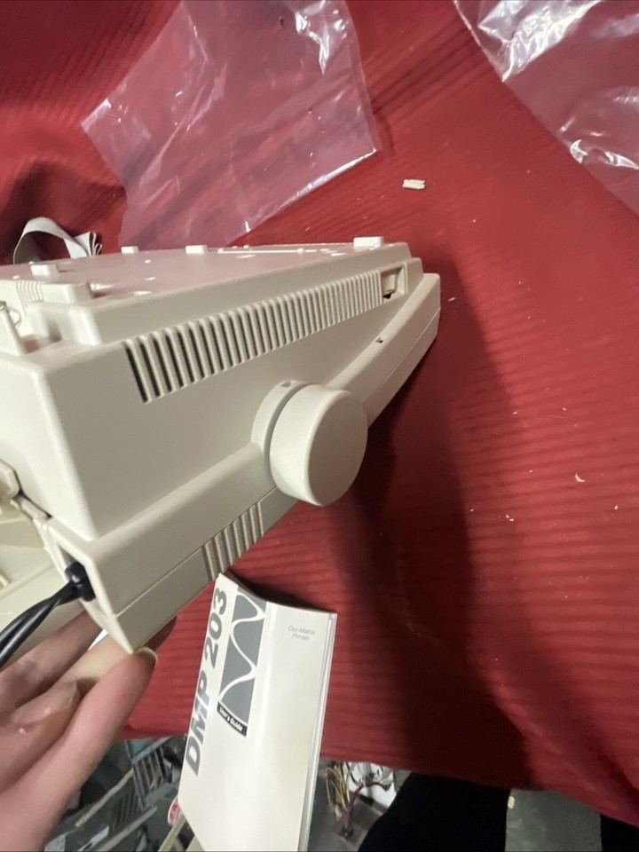 Tandy DMP 203 Dot Matrix Printer mint condition tested working w bok | eBay