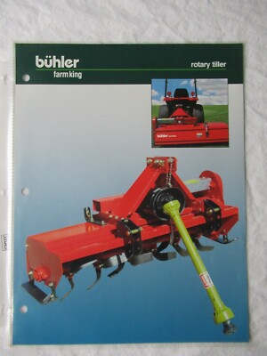 Buhler Versatile Farm King Rotary Tiller Specification Sheet Brochure | eBay