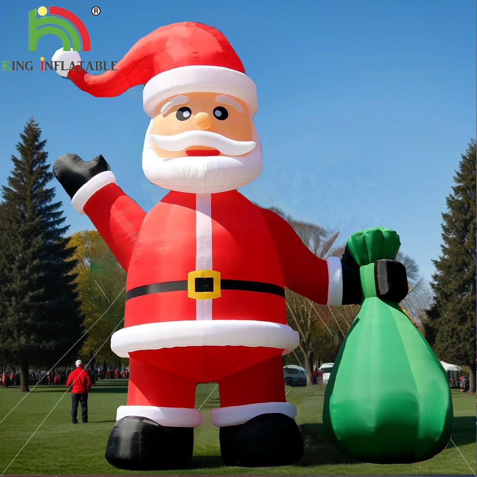 20FT 26FT 33FT Giant Inflatable Santa Claus Fit Outdoor Christmas ...
