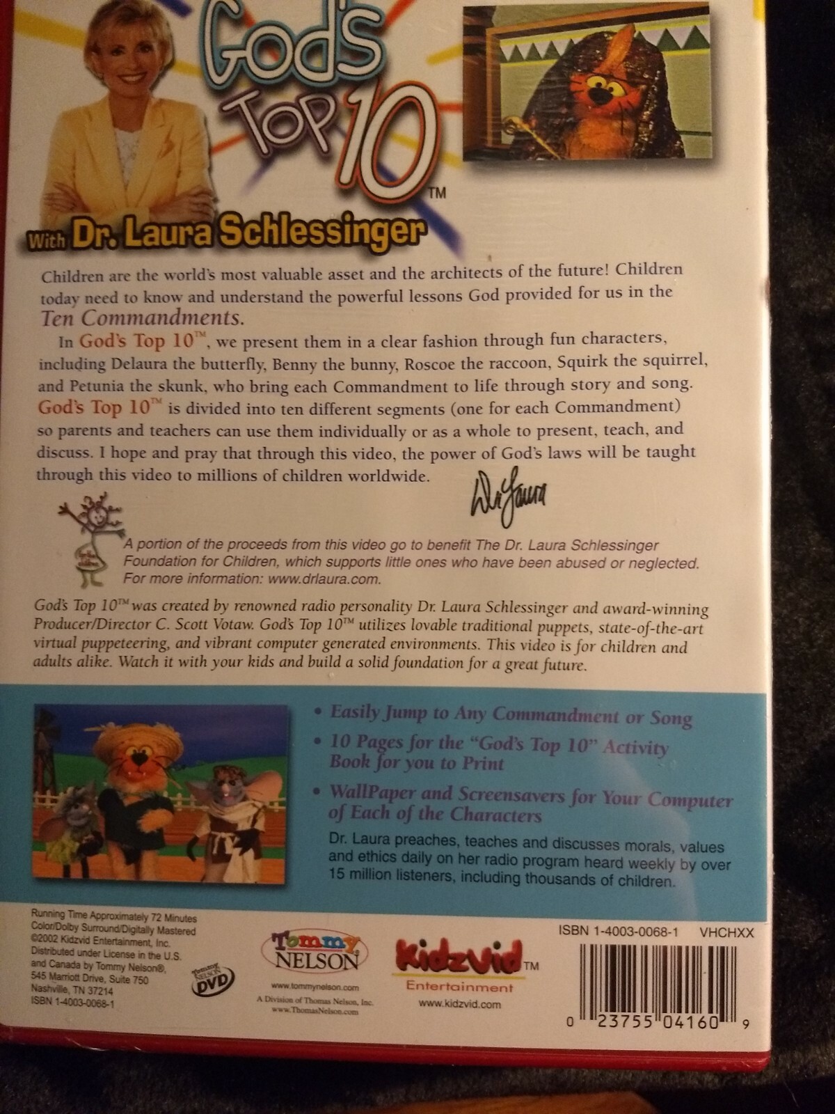 Gods+Top+10+with+Dr.+Laura+Schlessinger+%28DVD%2C+2002%29 for sale ...