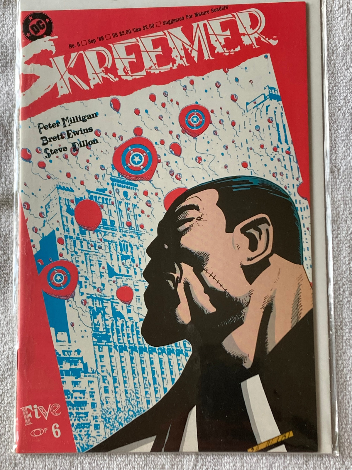 Skreemer #5 (of 6) 1989 VF+/NM DC Comics Milligan/Ewins/Dillion | eBay