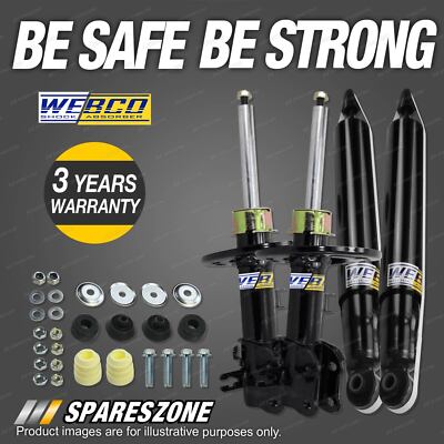 4 Front Rear STD or Lower Webco Shocks for Holden Commodore VR VS VT VX ...