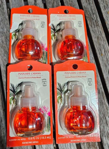 4 Target Opalhouse POOLSIDE CABANA Scented Oil Refills Cactus Flower ...