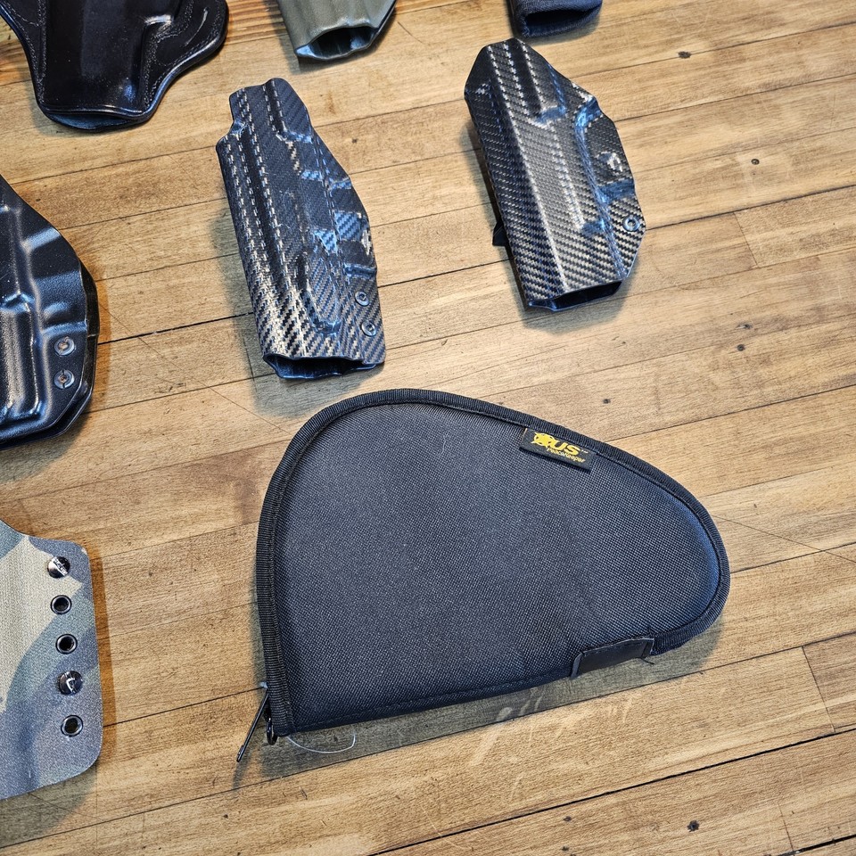 Assorted Lot Gun Holsters • 10pc New & Vintage • Leather & Kydex ...