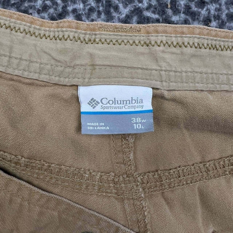 Columbia Cargo Shorts Men 38 Beige Pockets Outdoor Cotton | eBay