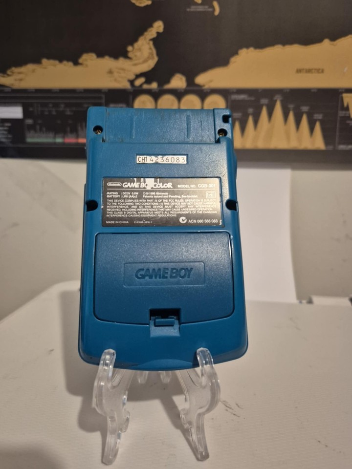 Genuine Nintendo Game Boy Color Console Teal Blue GBC CGB-001 Colour ...