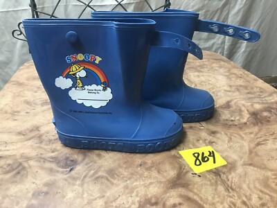 ON SNOOPY RUBBER RAIN BOOTS #864 | eBay