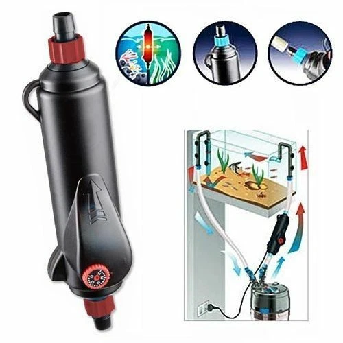 HYDOR In-Line External Hose Aquarium Heater, Black,