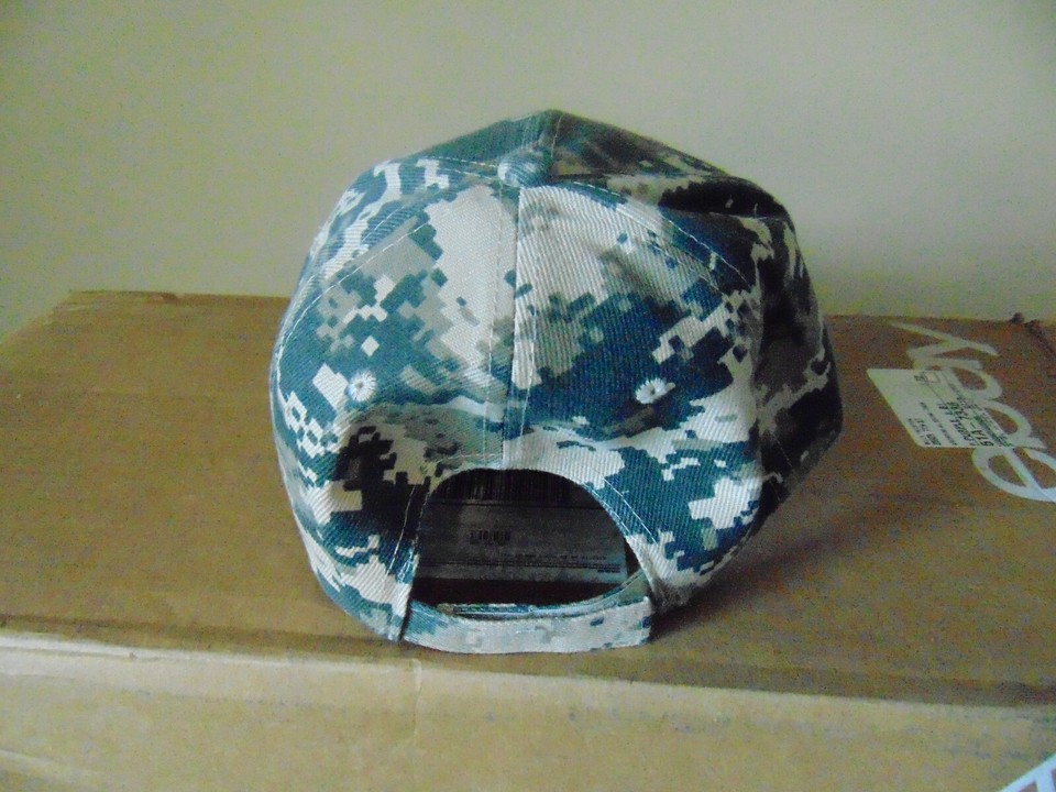 BASEBALL STYLE CAP HAT ACU DIGITAL CAMOFLAGE PATTERN HUNTER CAP HOOK ...