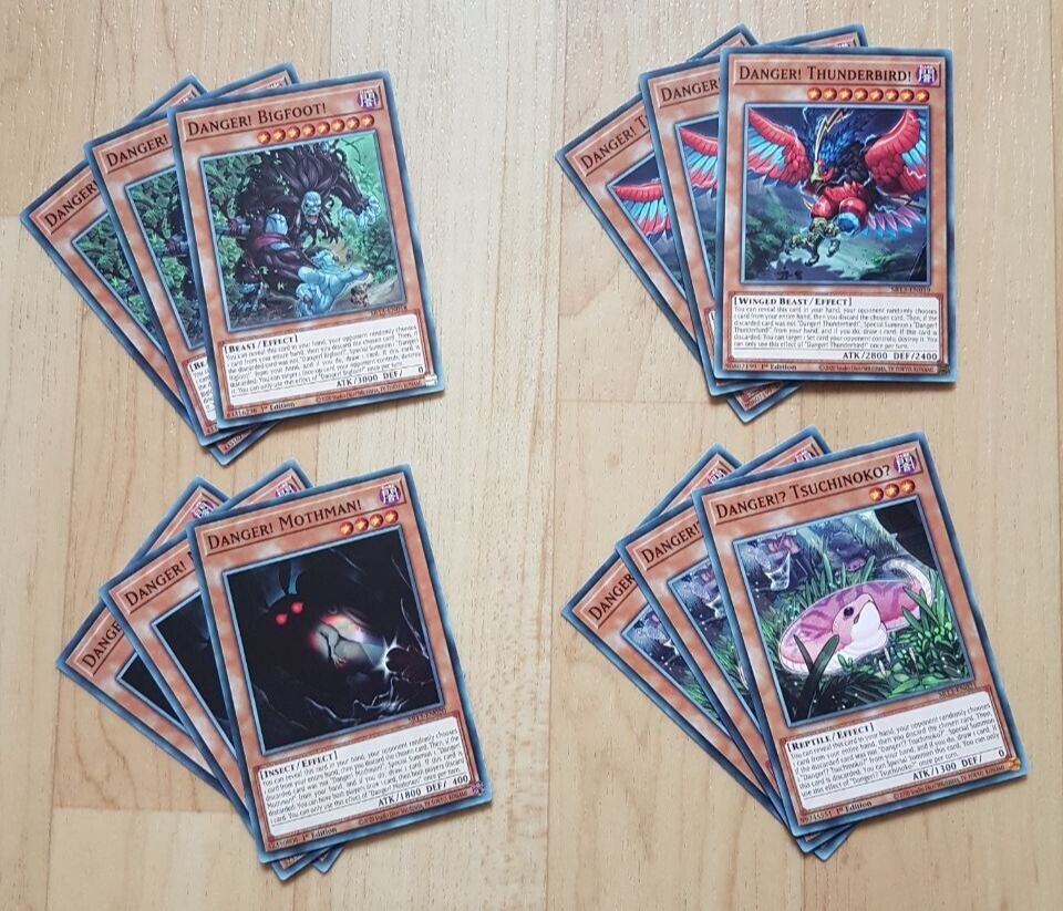Yugioh Danger Engine Playset 3 Tsuchinoko + 3 Mothman + 3 Bigfoot 3 ...