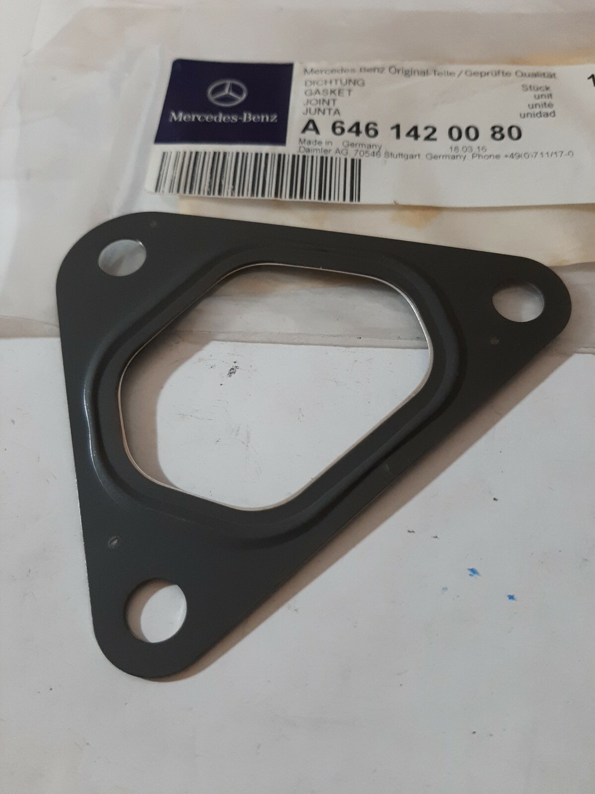 MERCEDES OM646 GUARNIZIONE METALLO TURBOCOMPRESSORE OEM 6461420080 | eBay