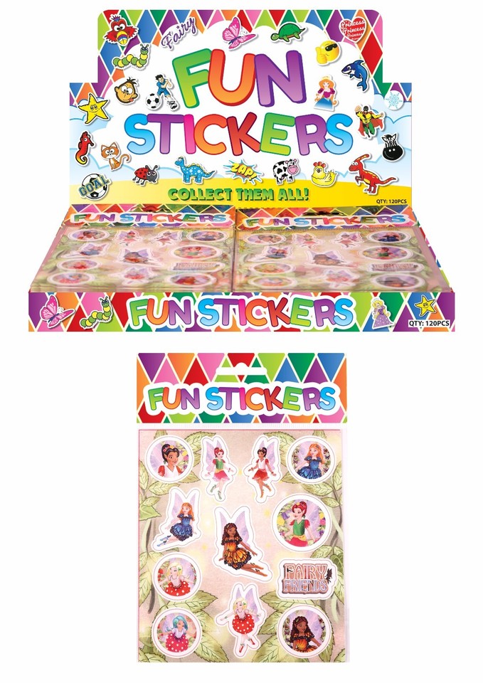 Kids Sticker Sheets Scrapbook Stickers Party Bag Fillers 20 Various ...