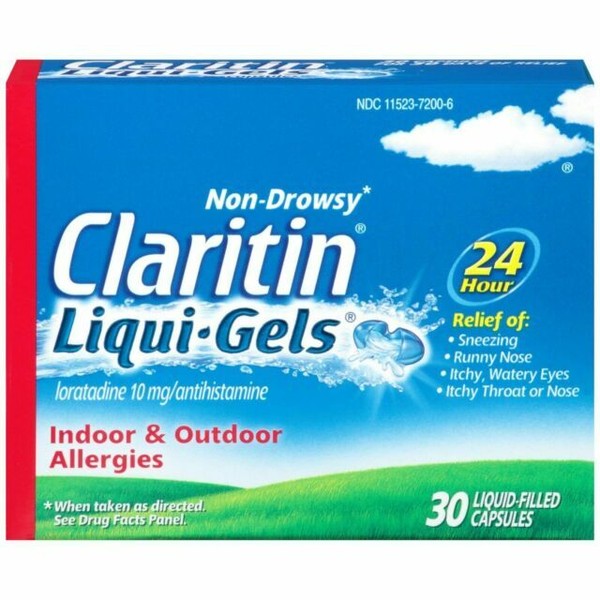 Claritin Liqui-Gels 24H Allergy Relief (30 Capsules) for sale online | eBay