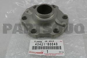 4342160040 Genuine Toyota FLANGE, FRONT AXLE OUTER SHAFT 43421-60040 | eBay