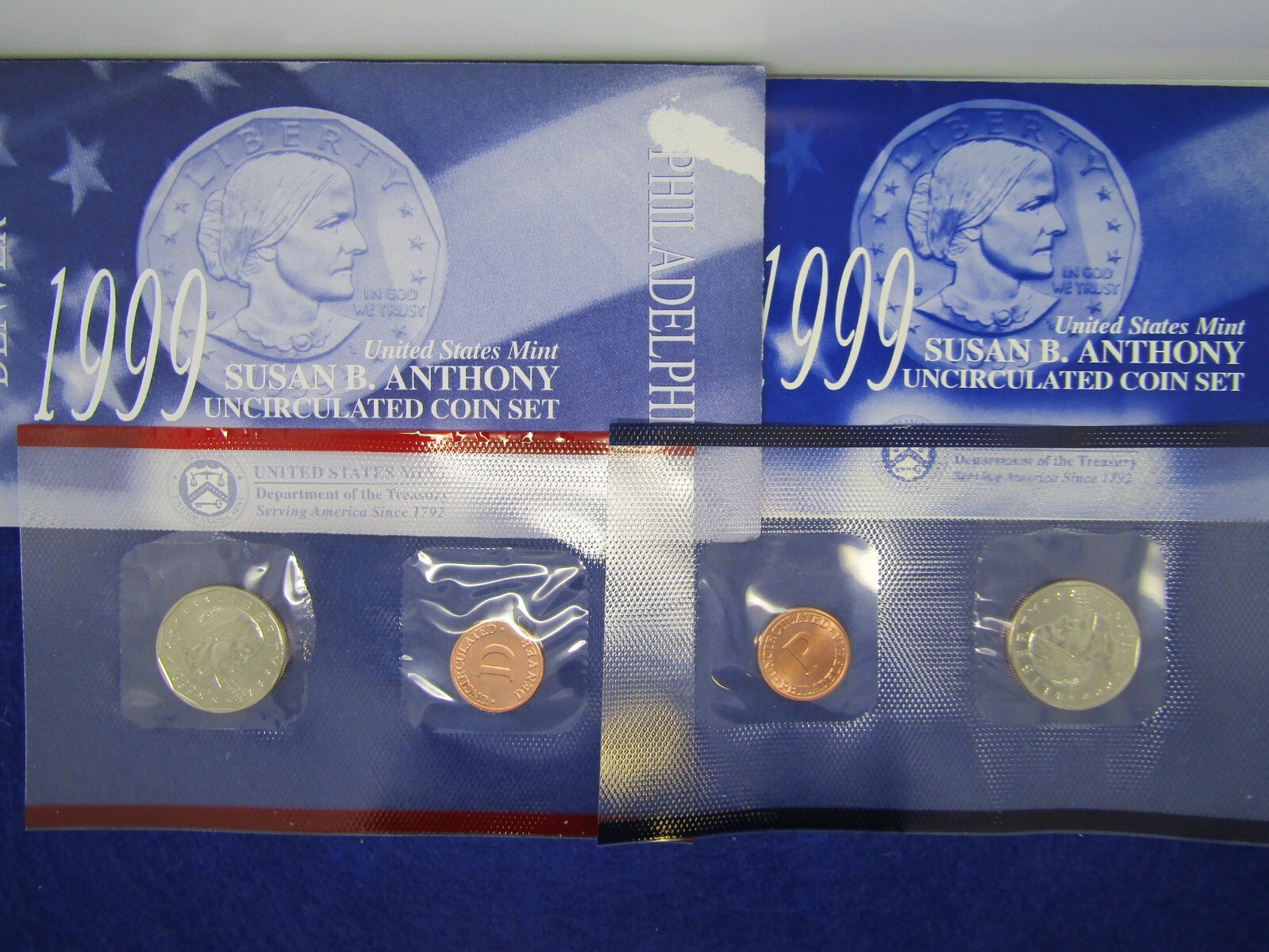 1999 United States Mint Susan B. Anthony Uncirculated Coin Set | eBay