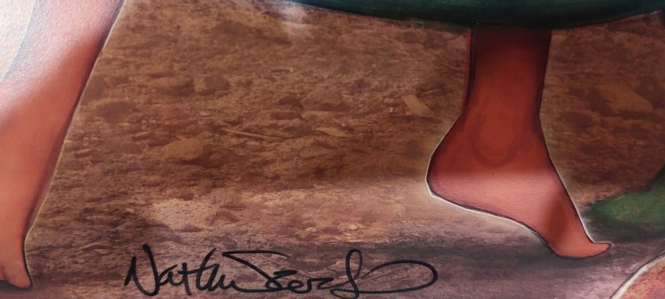 Nathan Szerdy SIGNED Flintstones Pinup Art Print Wilma Betty Fred ...