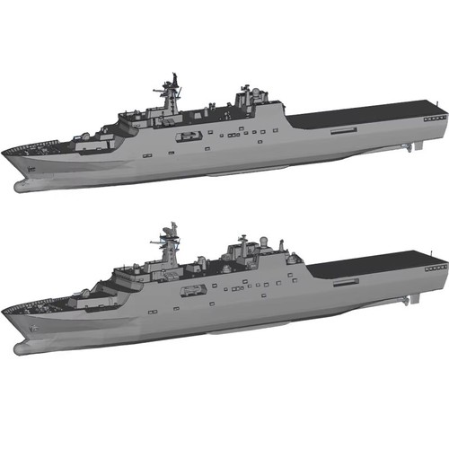 3D Printed 1/700/1250/2000 China Navy Type 071 /071E Dock Landing Ship Model Kit | eBay