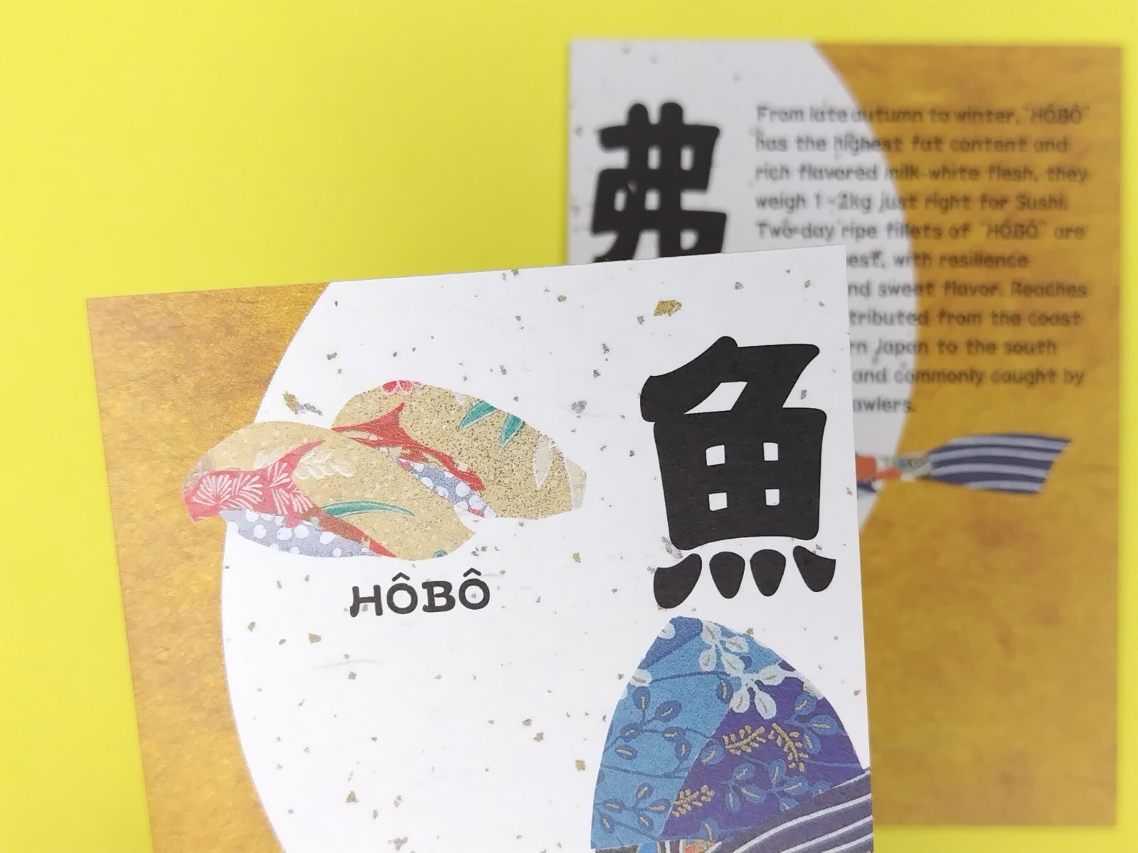 HOBO Kanji Educational Fish Card Game 2 Set Japan Japanese Art Interior ...