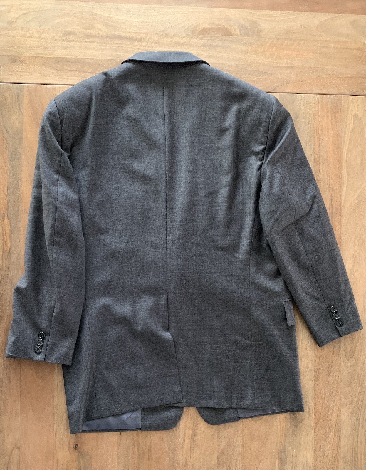 Hickey Freeman Mens 42S Textured Gray Boardroom Blazer, Single Vent ...