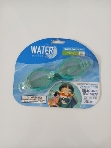 Water Sun & Fun Swim Mask Goggles Youth Ages 8+ Green 49022117877| eBay