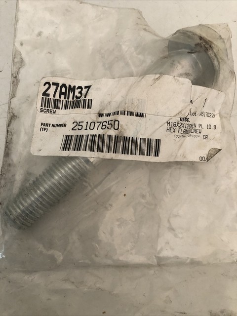 GENUINE MACK FLANGE SCREW 27AM37 M16x2.00x120MM NOS OEM for sale online ...