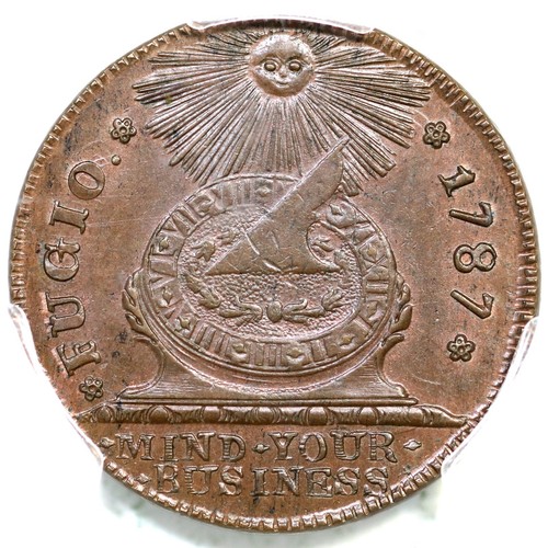 1787 N 11-A PCGS MS 64 BN UNITED Above, STATES Below Fugio Cent ...