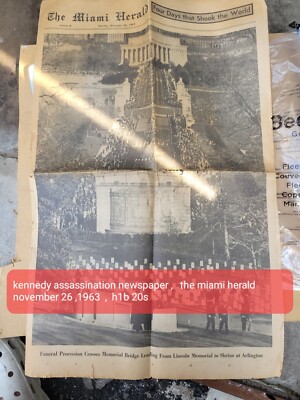 kennedy assassination newspaper , the miami herald november 26 ,1963 ...