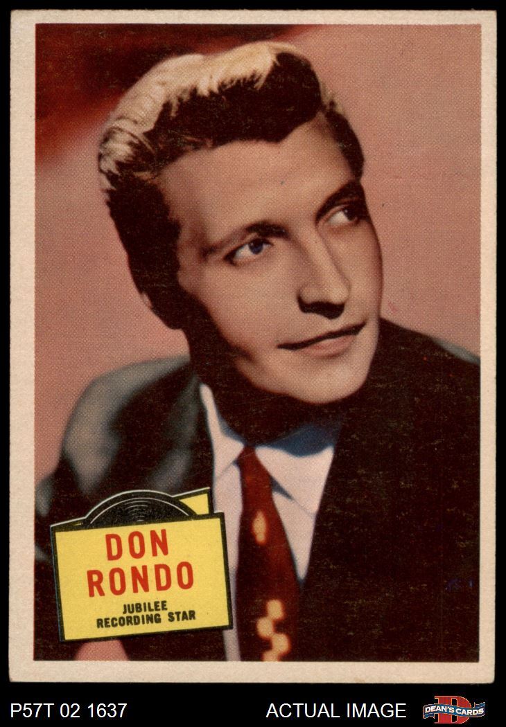 1957 Topps Hit Stars #29 Don Rondo 5 - EX P57T 02 1637 | eBay