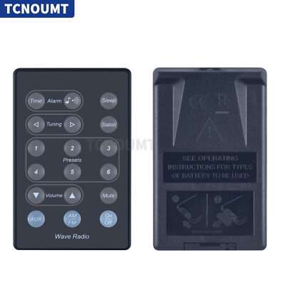 For Bose Wave Radio Remote Control AWR1-1W AWR1-2W AWR113 AWR131 Black ...