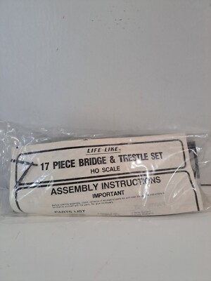 NIP Life Like Electric Train HO Gauge Railroad Scenery 17pc Bridge ...