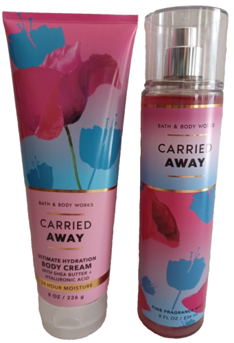 Bath Body Works CARRIED AWAY Body Cream & Mist Spray 8oz New 2 Pack ...