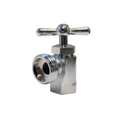Libra Supply 1/2 inch, 1/2'' Wash Machine Valve Nickle Plated, FIP x ...