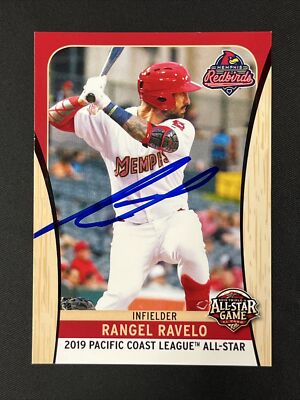 RANGEL RAVELO Signed 2019 Choice PCL ALL STAR Baseball Card STL ...
