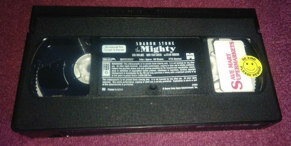The Mighty VHS Sharon Stone Harry Dean Stanton Gena Rowlands Play ...