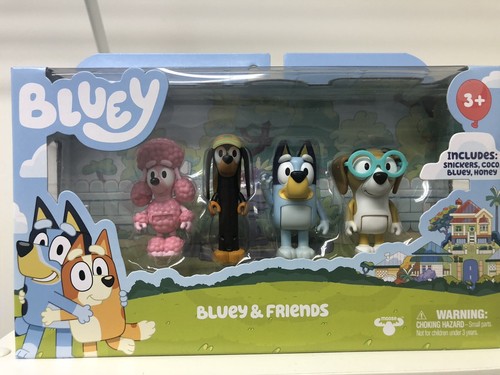 Bluey - Bluey & Friends 4-pack Figure Bluey Coco Snickers Honey - USA ...