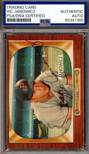 Vic Janowicz PSA DNA Signed 1955 Bowman Autograph | eBay