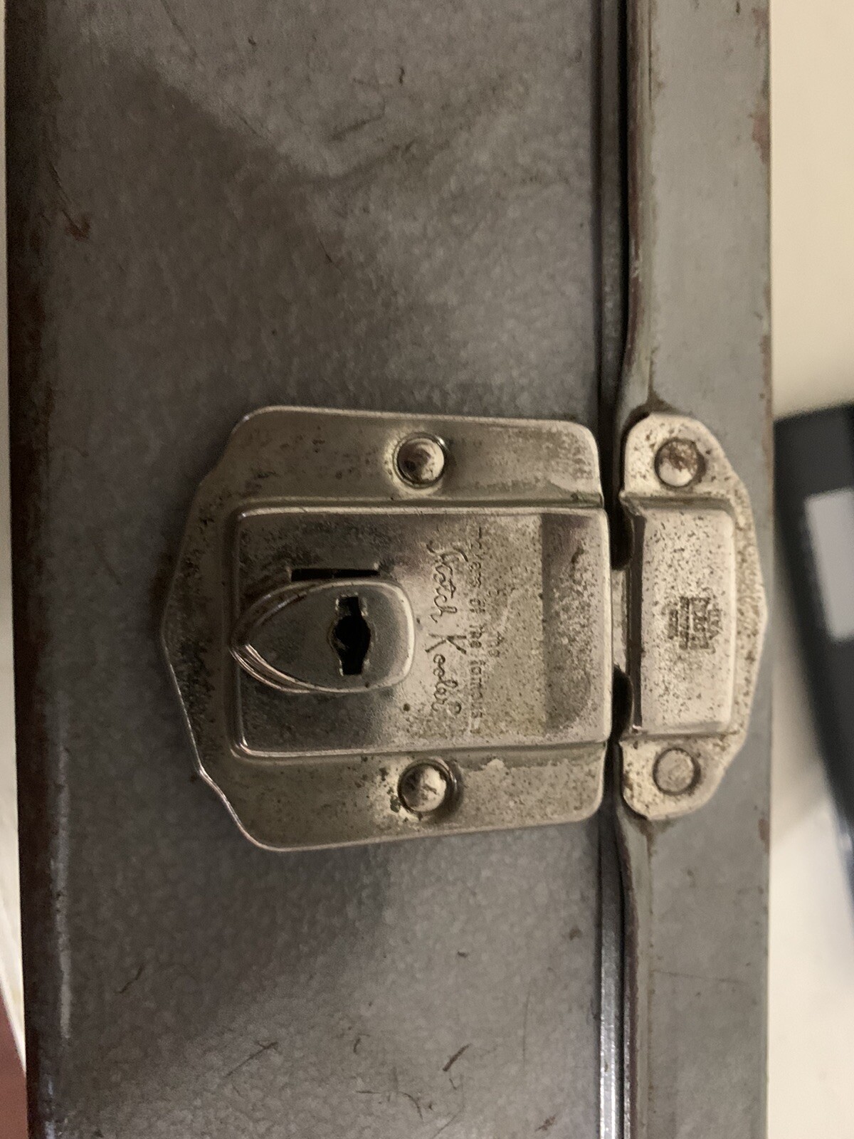 VTG USA Excelsior Stamford Conn. Metal Security/File Locking Box ...