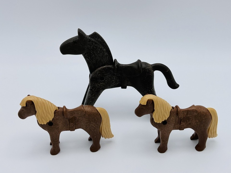 Geobra Playmobil Vintage 1970s 1980s Lot Police Motorcycle Figures ...