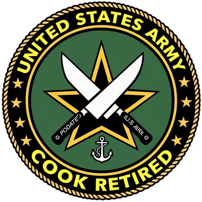 US ARMY Cook Retired QUALITY STICKER 3M CAR TRUCK Window's | eBay