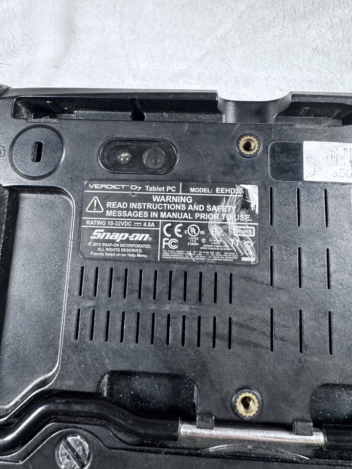 Snap-on Verdict D7 Diagnostic Scanner – Boots to Logo, Disc Boot Error ...