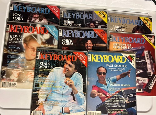 Keyboard Magazine Lot of 8 From1983-Herbie Hancock,Chick Corea, Jon ...