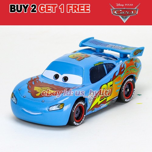 Disney Pixar Cars 2 Blue WGP Lightning McQueen 1:55 Diecast Car Toy ...