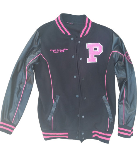 True Rock Pink Letterman Jacket - Letter P - World Ch… - Gem