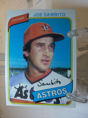 1980 Topps Baseball Card #571 - Joe Sambito - Houston Astros (95603) | eBay